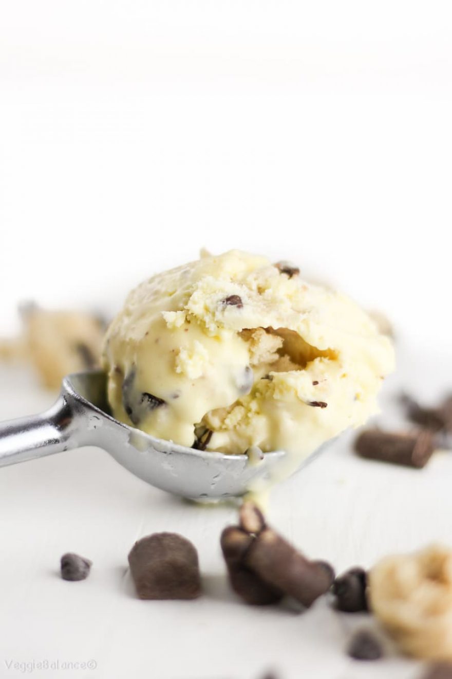 No Churn Chocolate Chip Cookie Dough Ice Cream Recipe