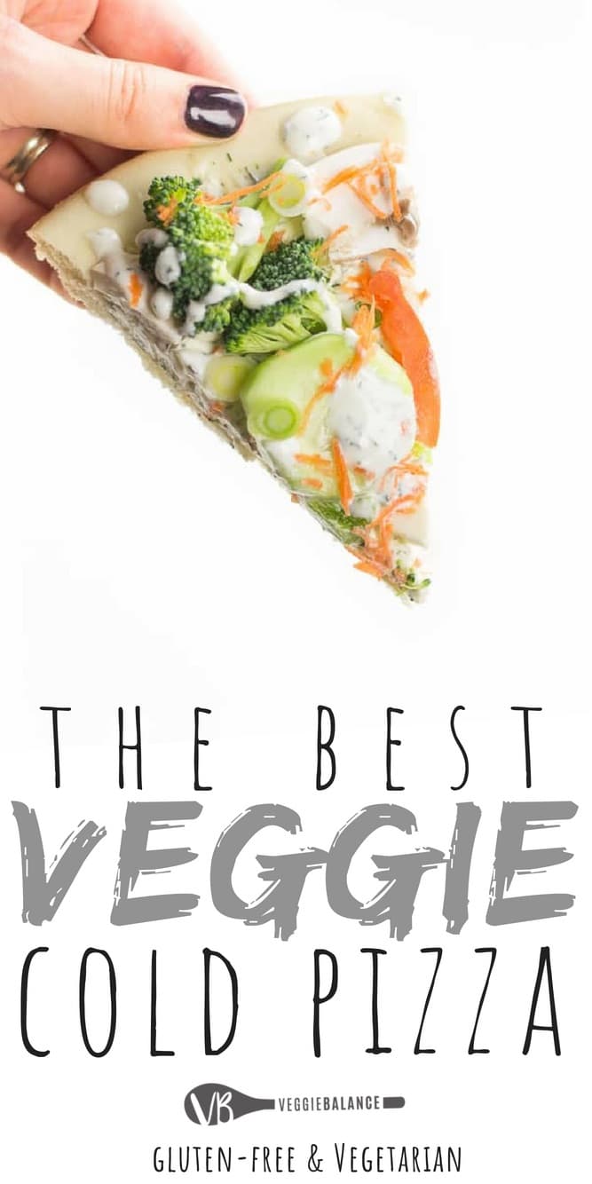 Easy & Healthy Cold Veggie Pizza (Extra Vegetables) Recipe