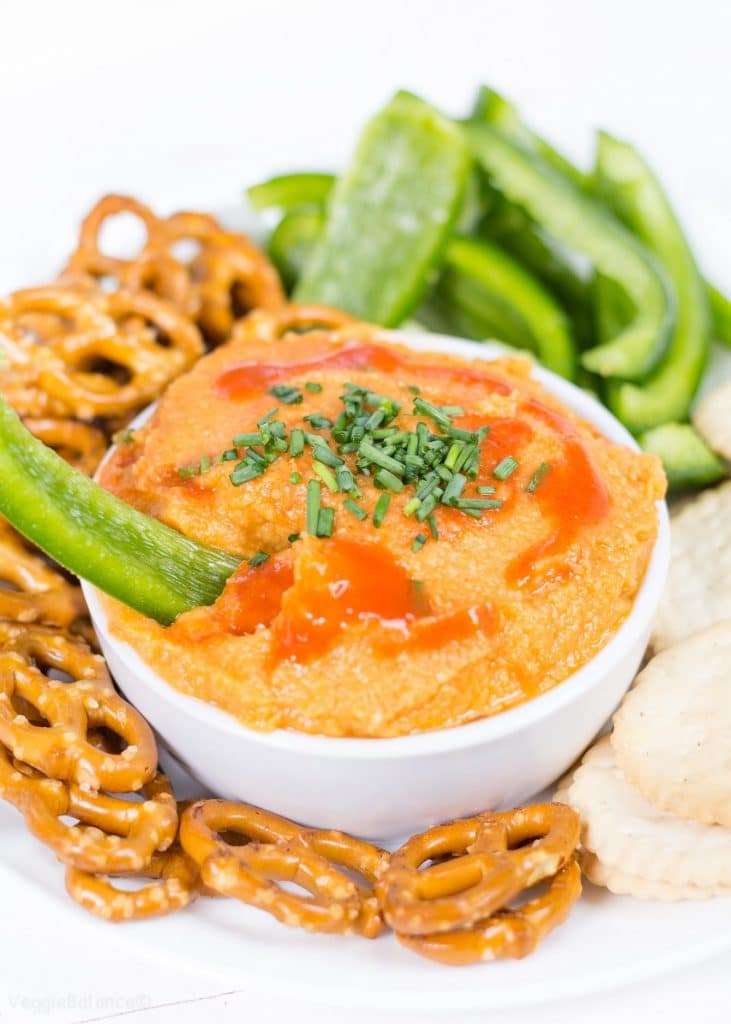 Healthy Buffalo Hummus {From Scratch 3-Ingredients} Recipe